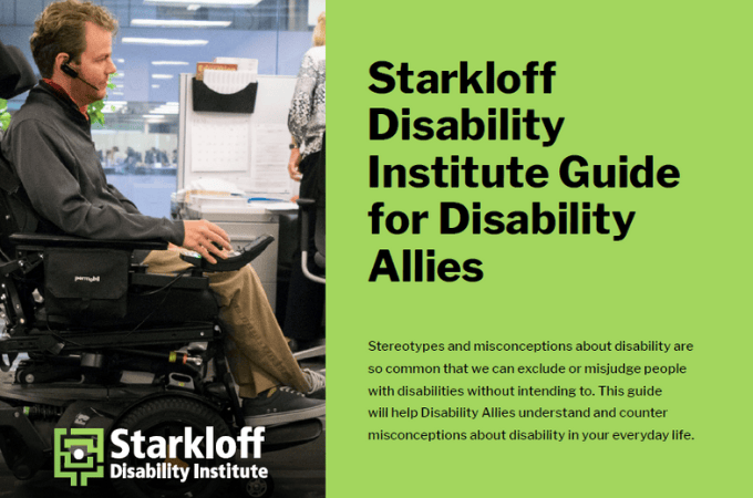 New Allyship Guide Cover - Starkloff Disability Institute
